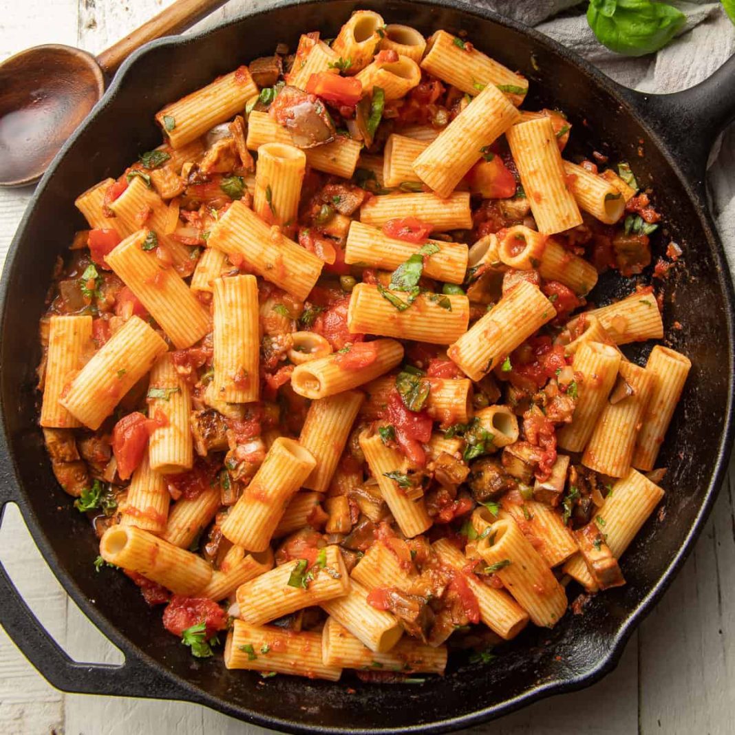 Posna pasta sa patlidžanom - Recept - Posna jela