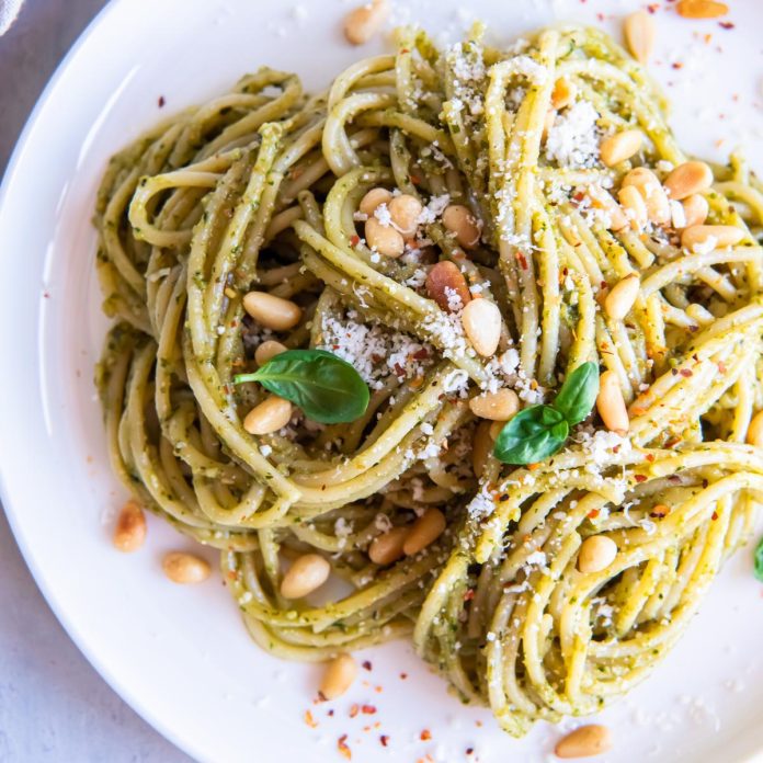 Posne špagete sa pesto sosom - Recept - Posna jela